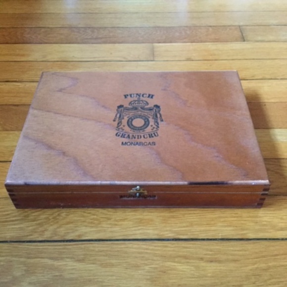 Vintage | Accessories | Vintage Wood Cigar Box Punch Grand Cru ...